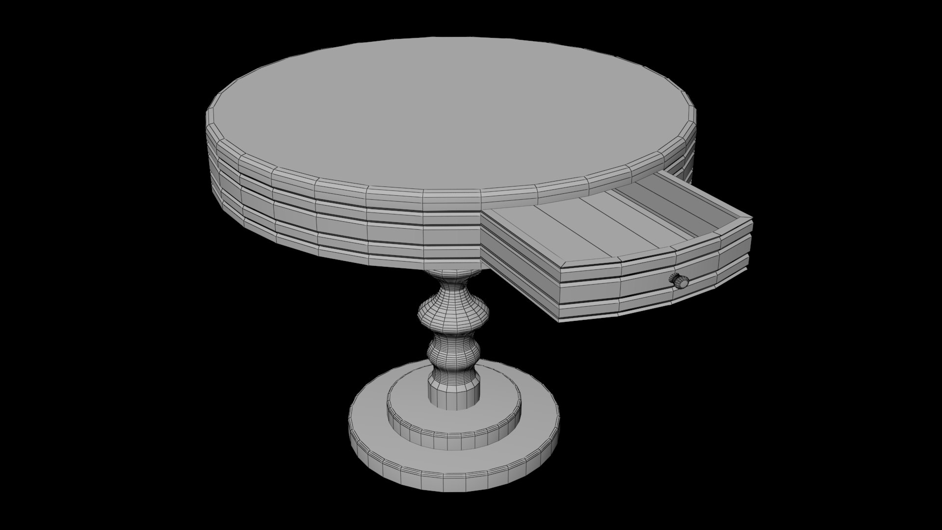 3d bar table model
