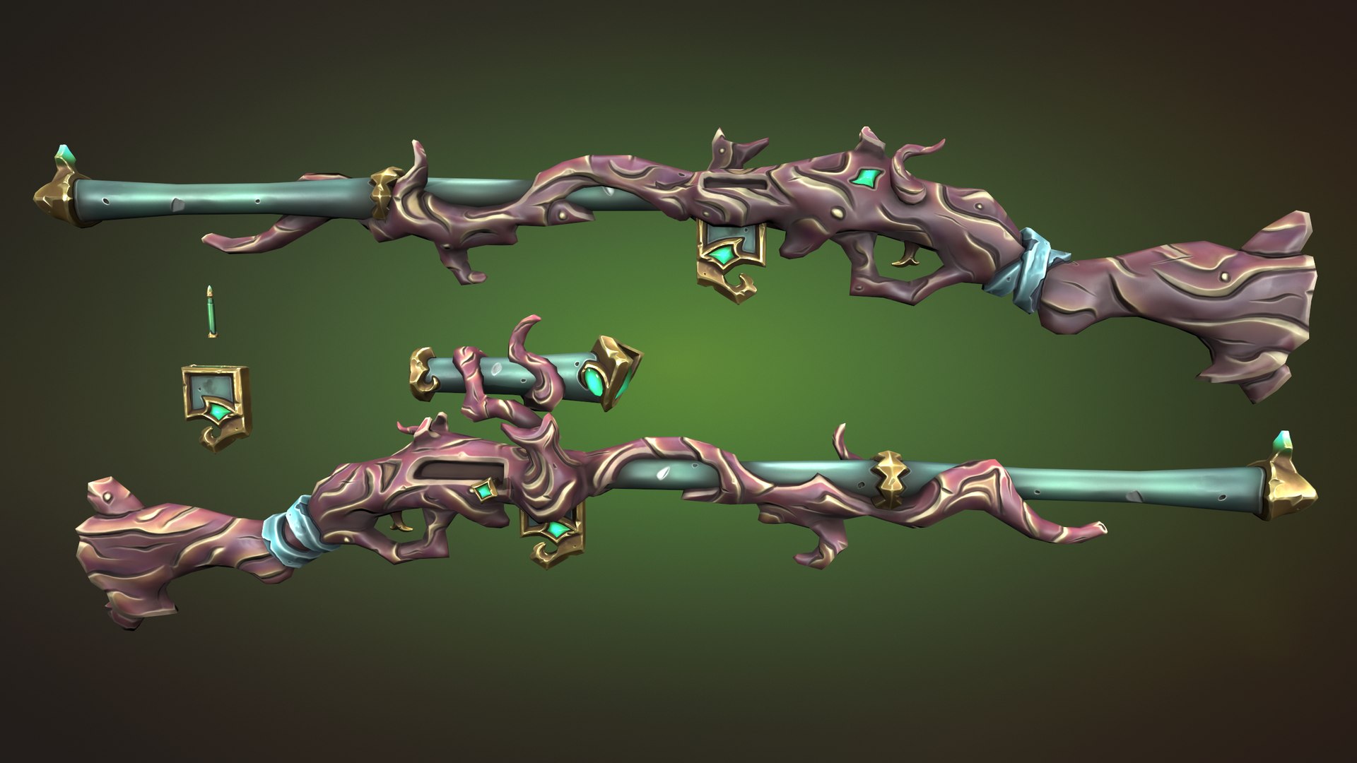 Fantasy Rifles Model - TurboSquid 2186707