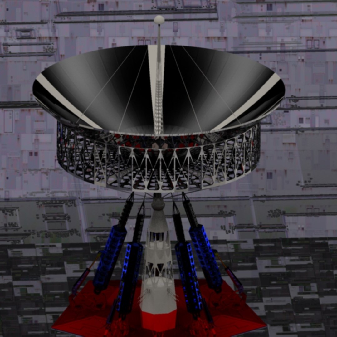 Radar Dish 3d Model