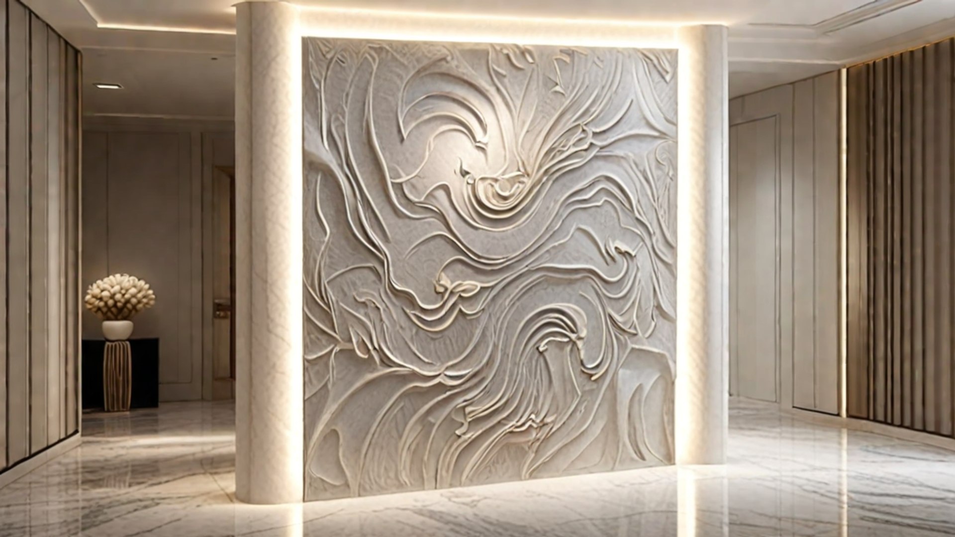Wall Art For CNC - Elegant Relief Panel 02 3D Model - TurboSquid 2400164