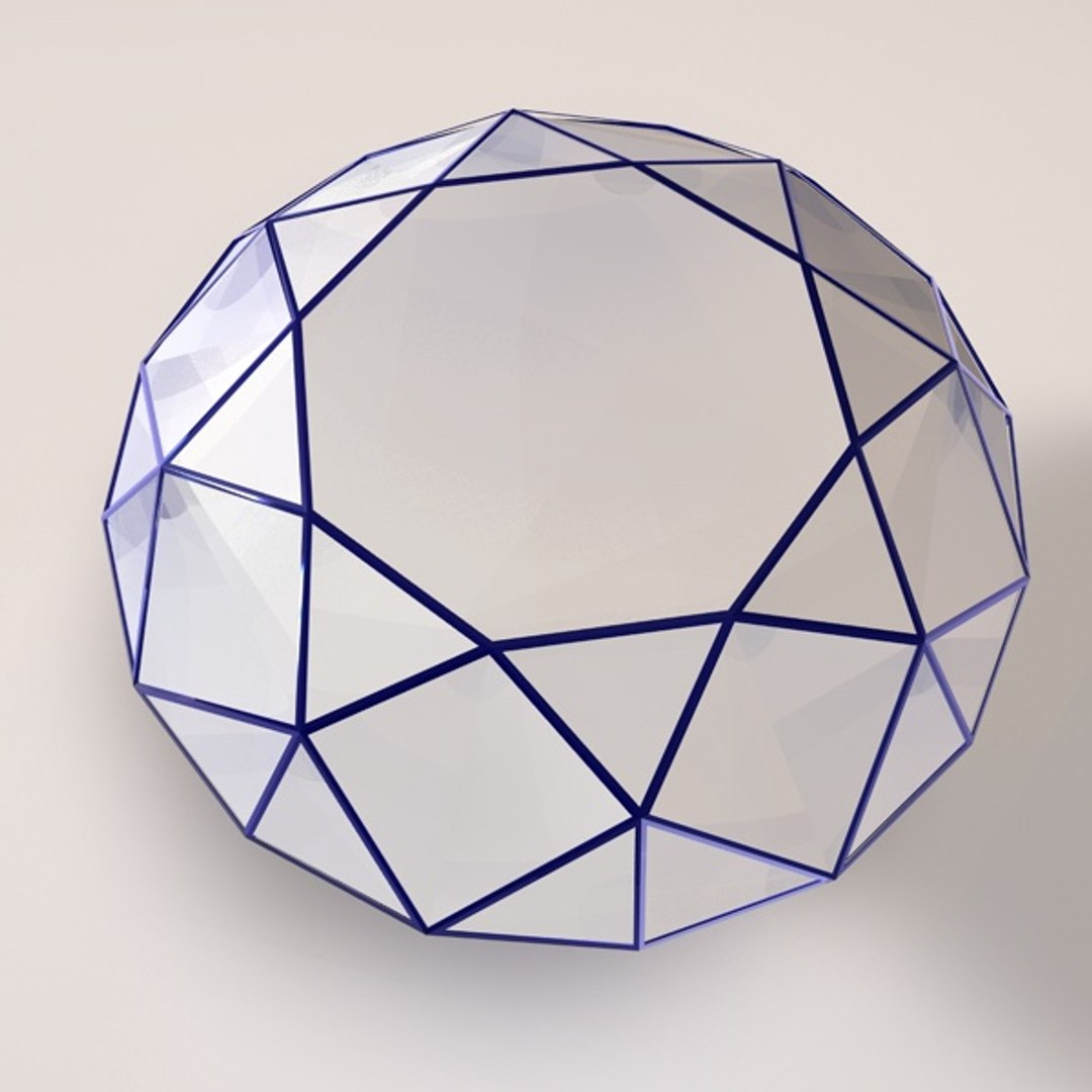 cut star gemstone 3ds