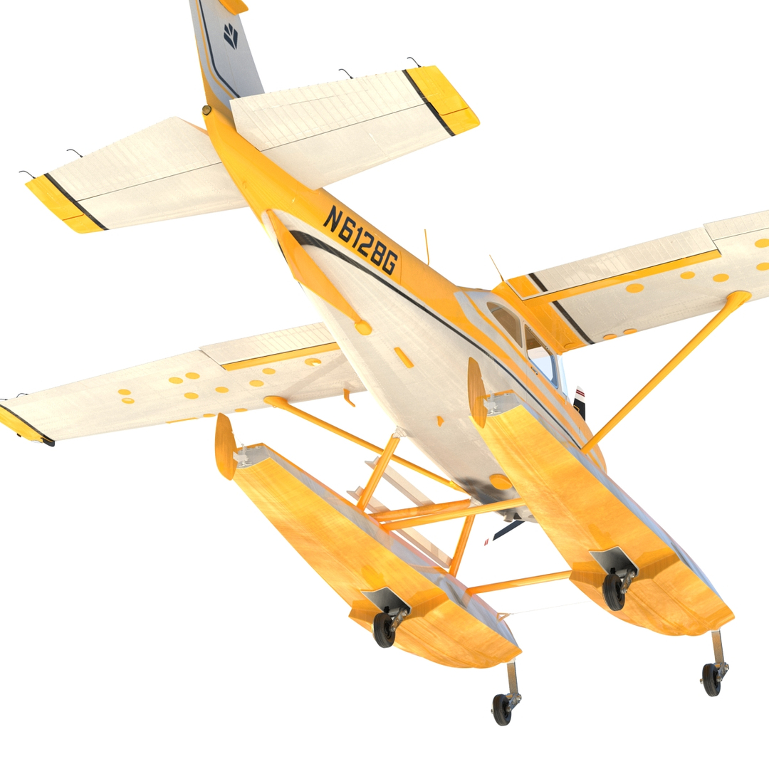 cessna 182 skylane floats 3d max