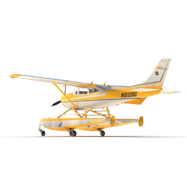 cessna 182 skylane floats 3d max