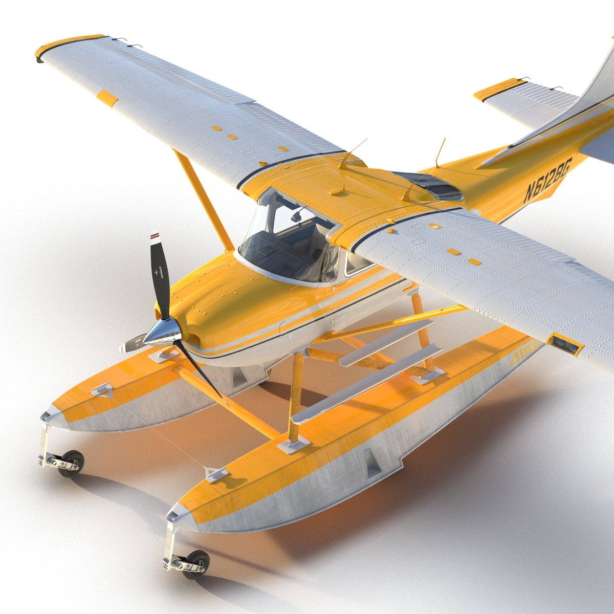 cessna 182 skylane floats 3d max