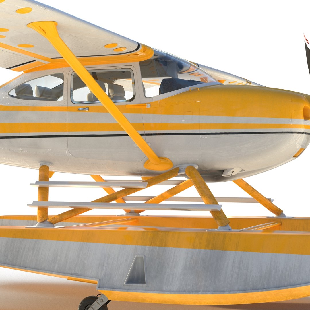 Cessna 182 Skylane Floats 3d Max