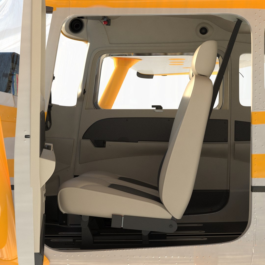 Cessna 182 Skylane Floats 3d Max