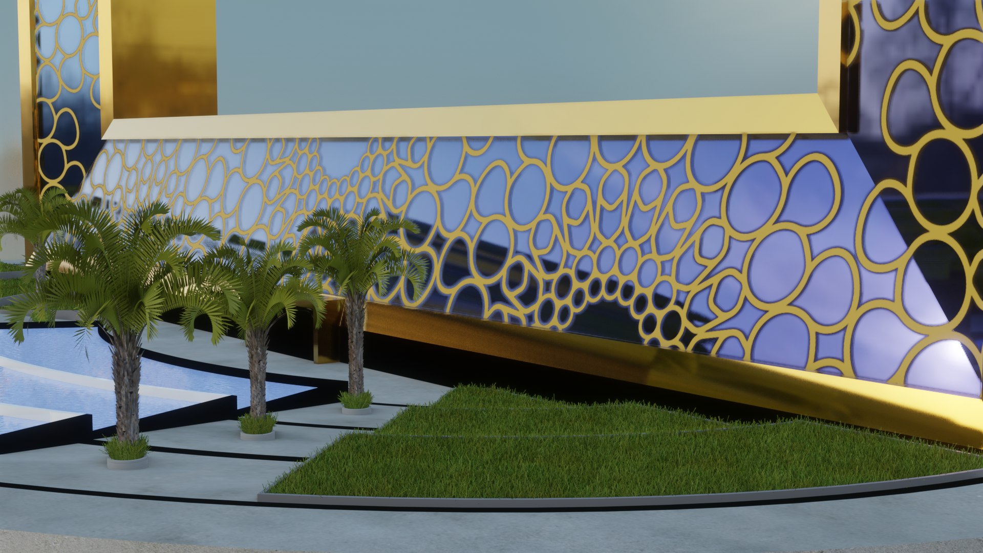 3D Dubai Frame - United Arab Emirates - Exterior 3d Model Low-poly 3D ...