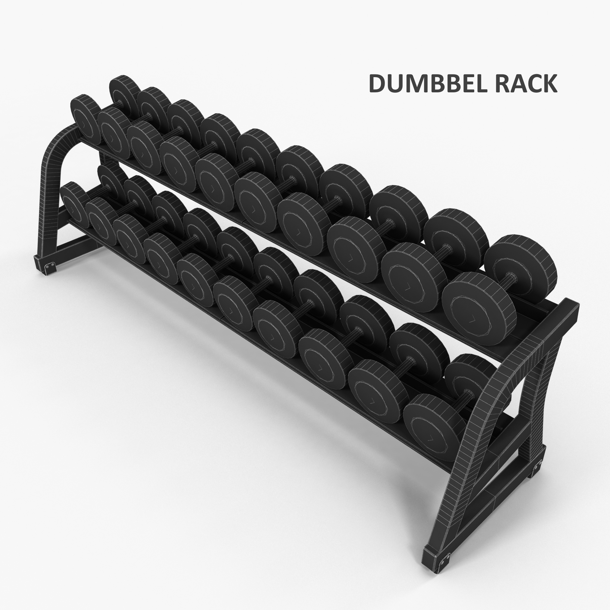 3D bench rack barbell gym - TurboSquid 1169834