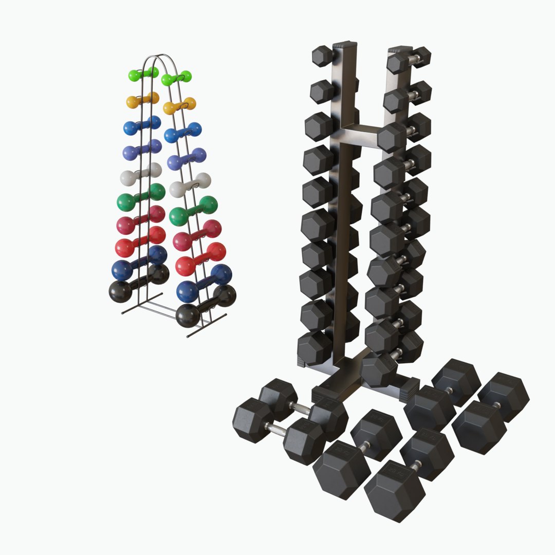 Dumbells Kits And Racks 3D Model - TurboSquid 1955713