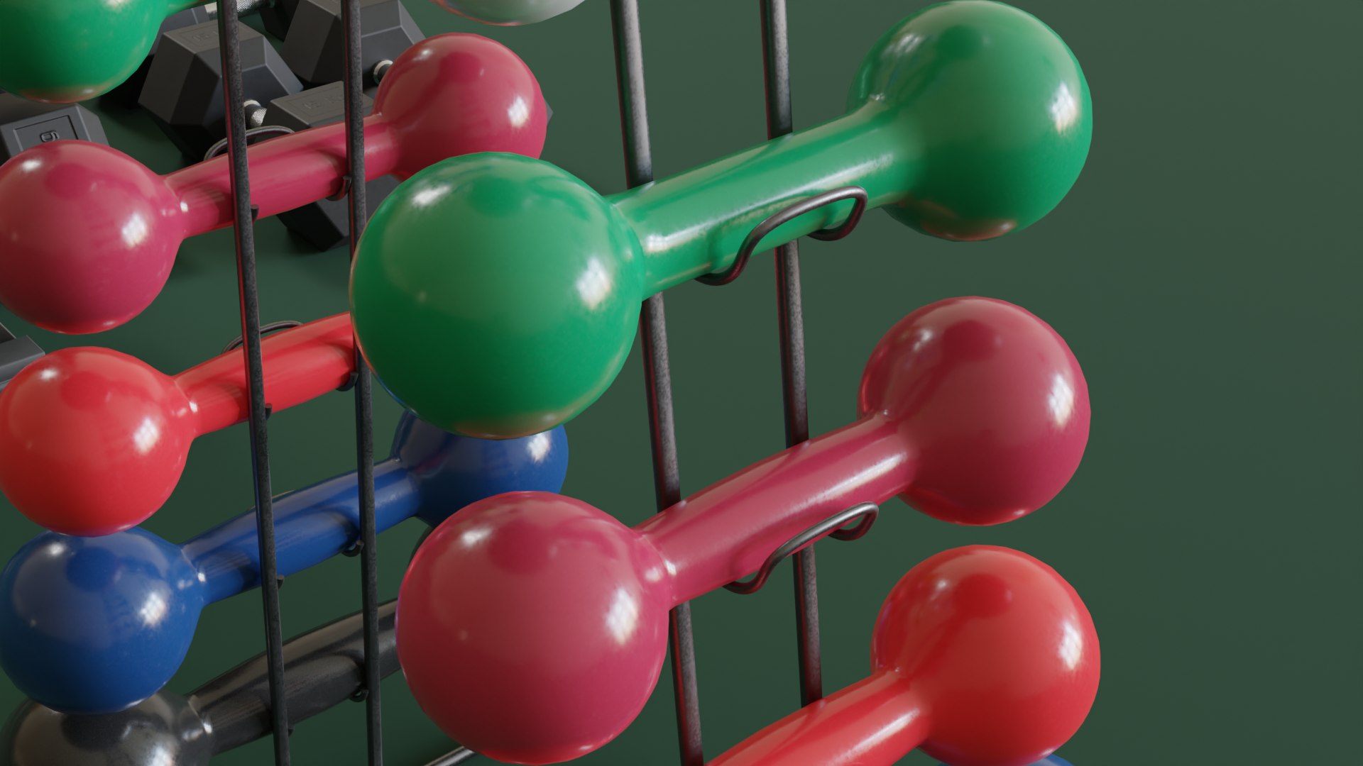 Dumbells Kits And Racks 3D Model - TurboSquid 1955713