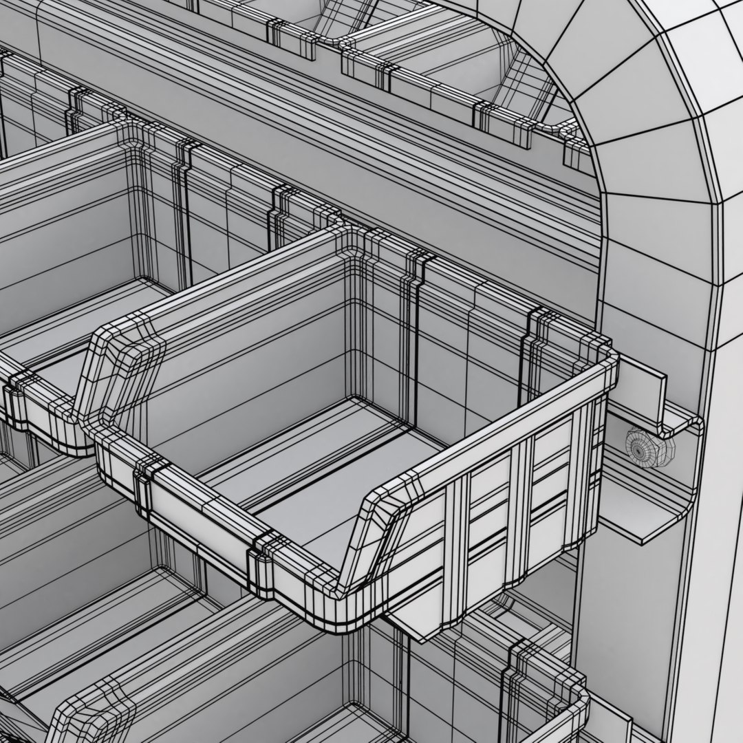 Storage Shelf 3D Model - TurboSquid 1251913