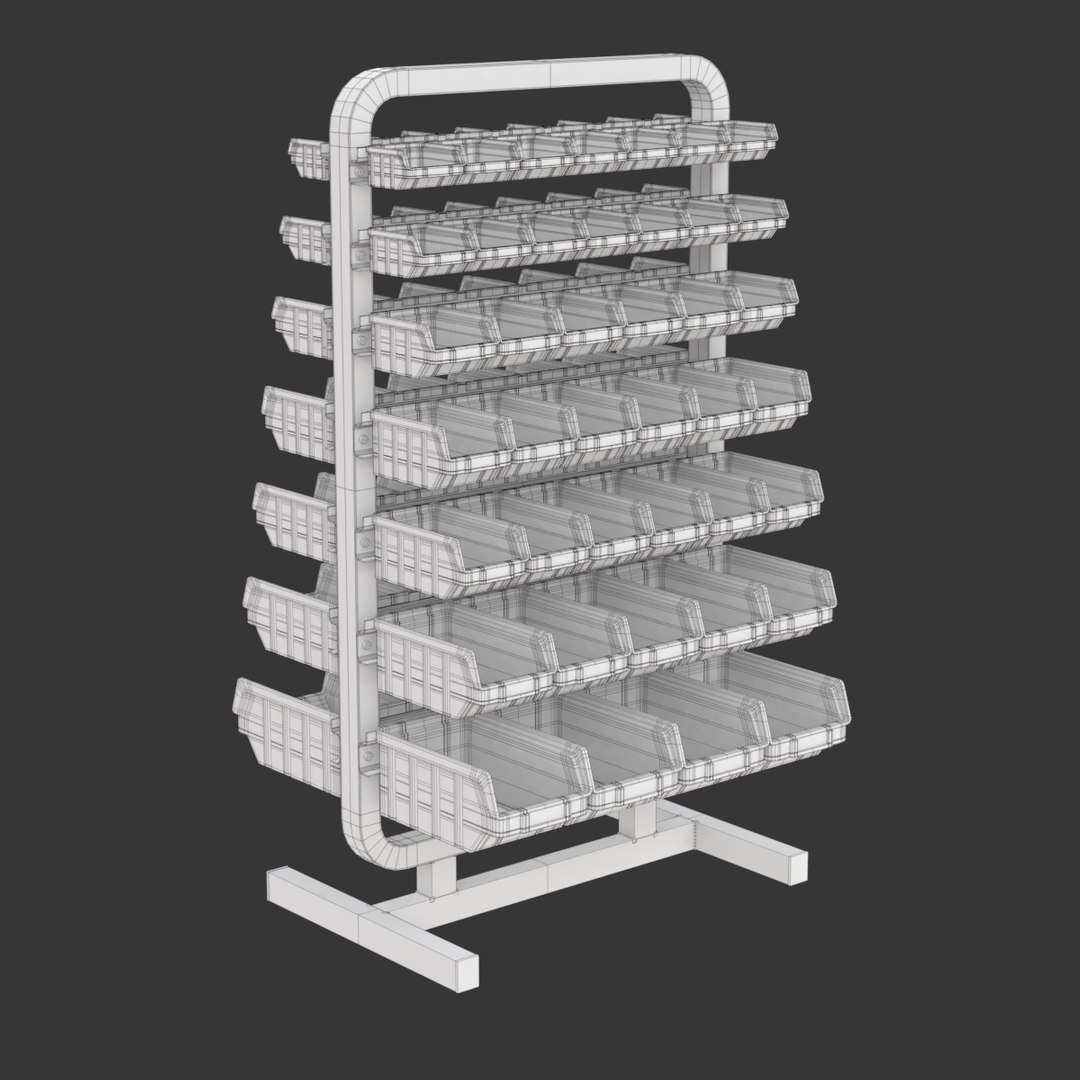 Storage Shelf 3D Model - TurboSquid 1251913