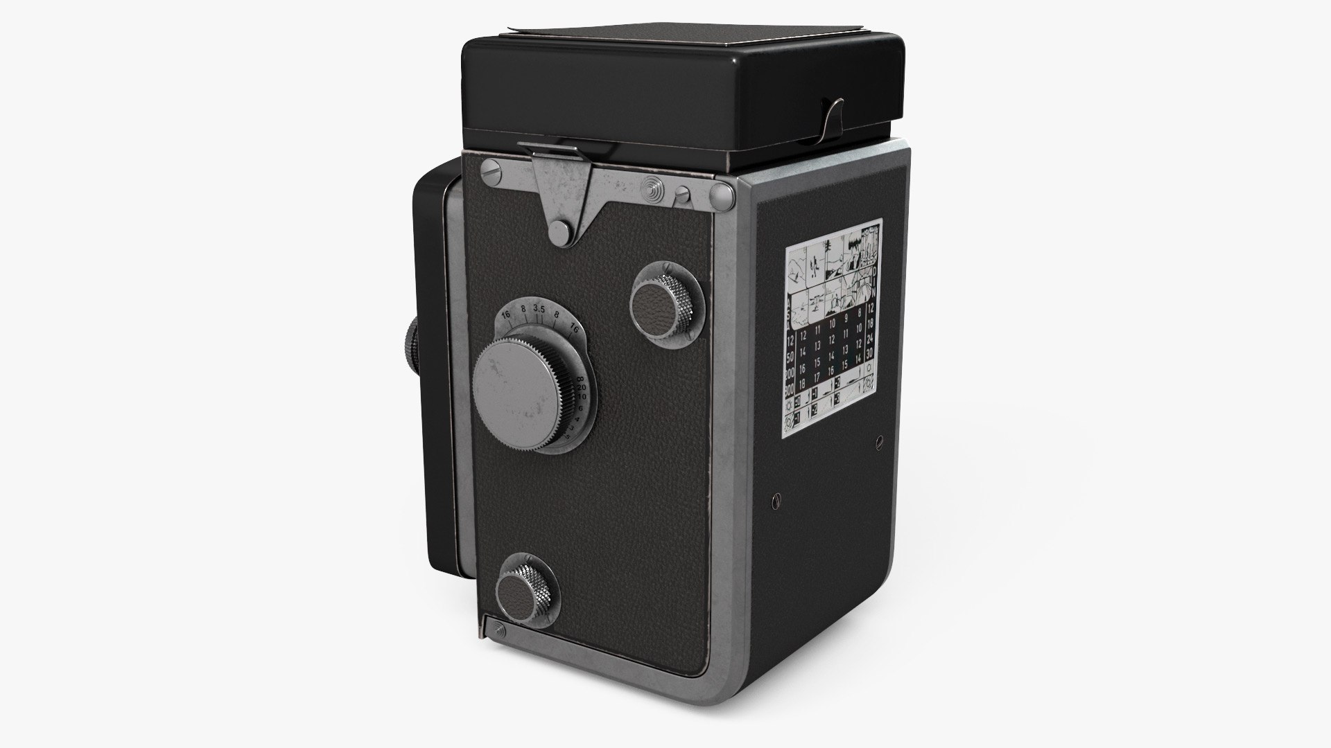 3D Rolleiflex Camera 8K PBR Textures - TurboSquid 2080474