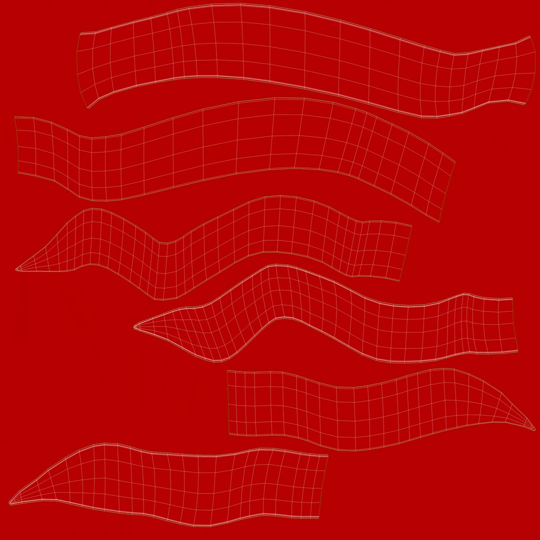 3D model Collection Ribbon Banner PBR - TurboSquid 1974870