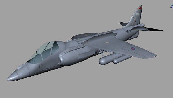 harrier planes 3d model