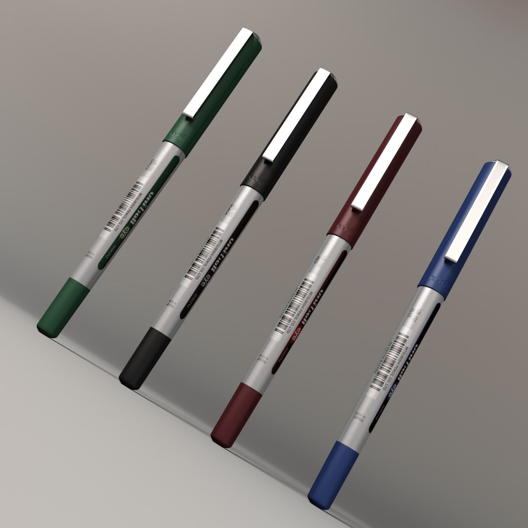 Uni-ball Roller Pen 3D Model - TurboSquid 1193220