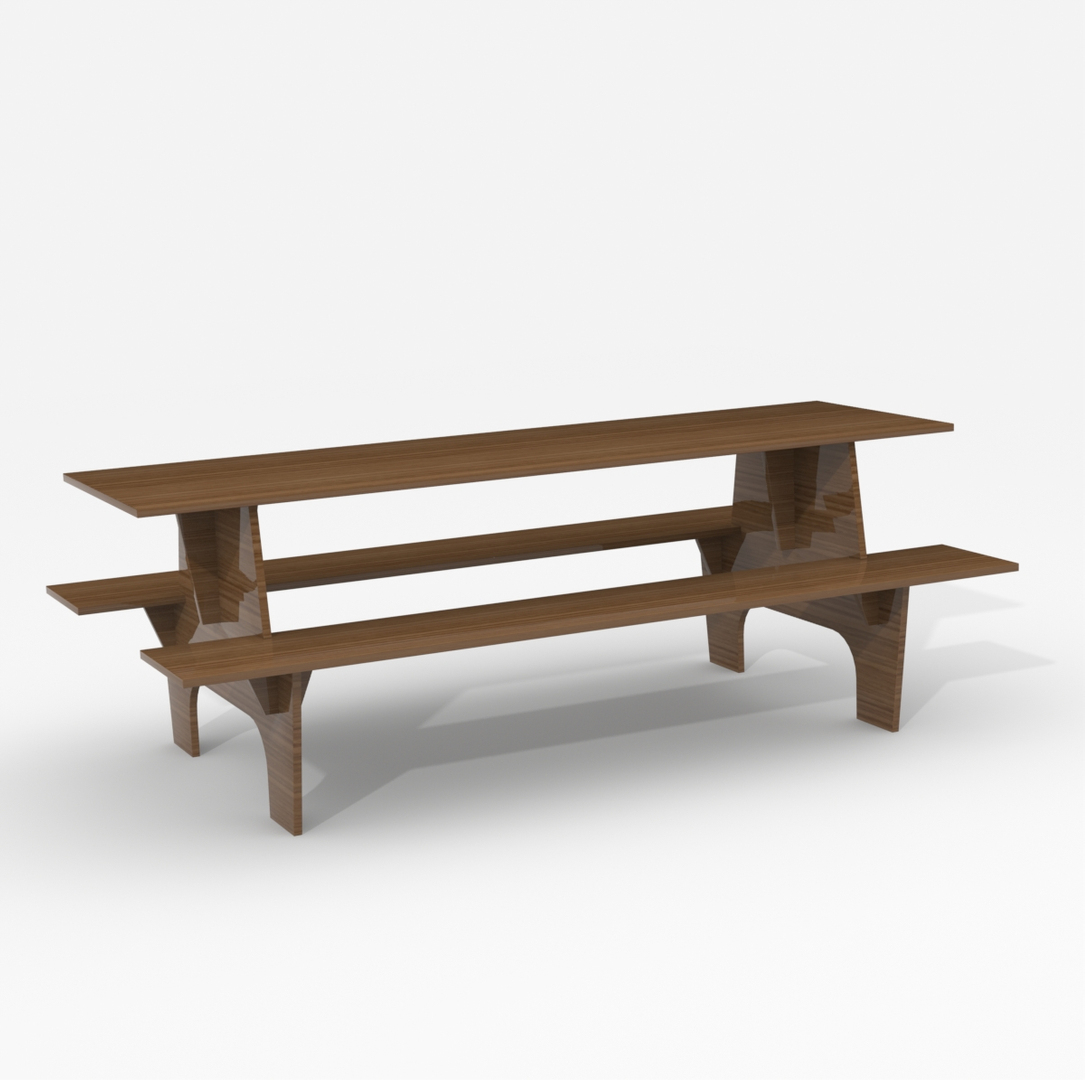 3d Model Wood Table