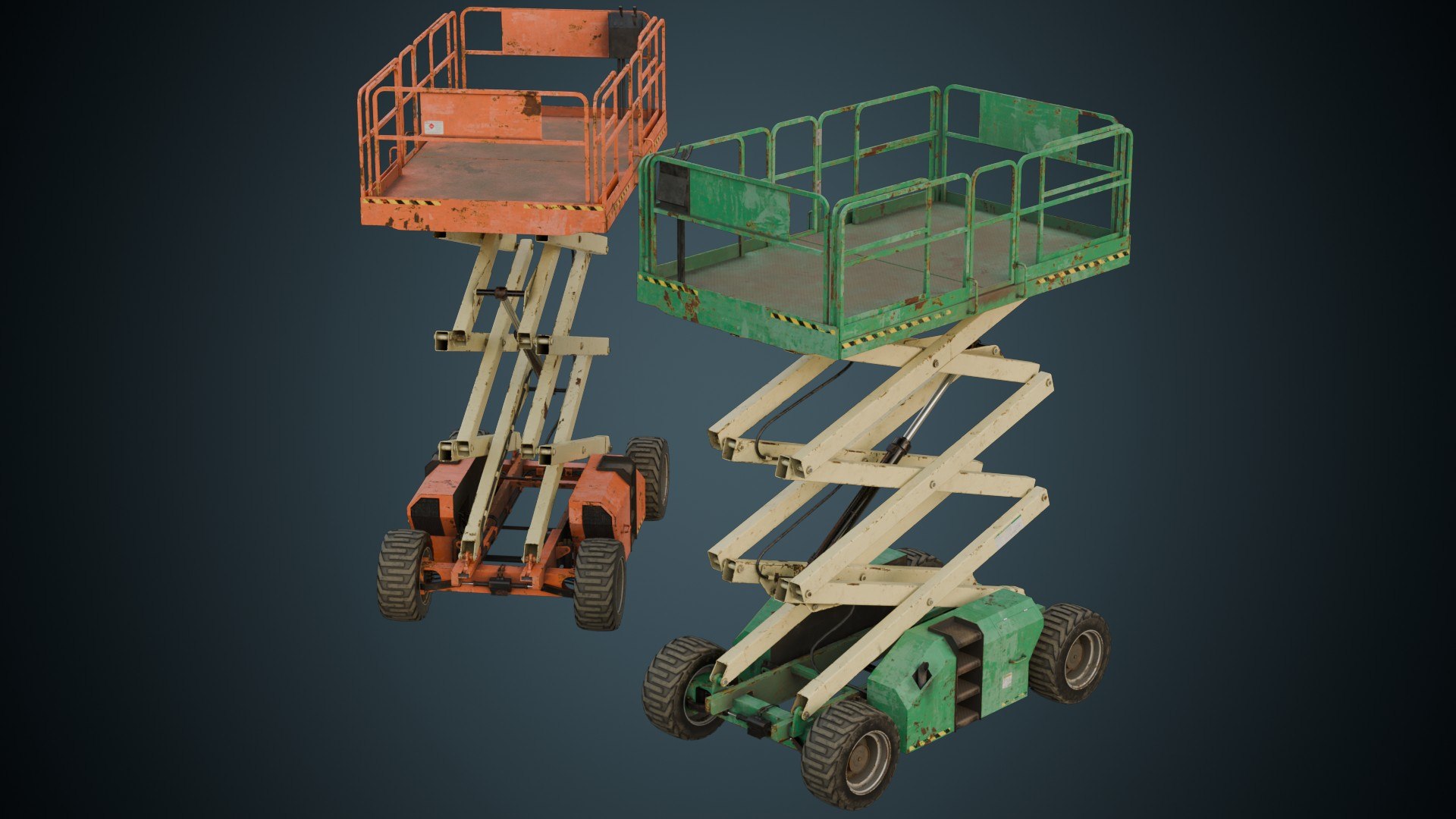 Scissor Lift 2B Model - TurboSquid 2235816