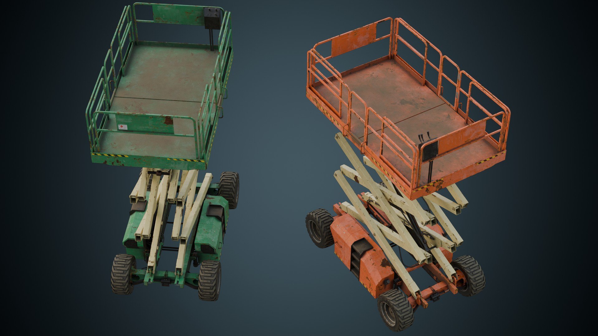 Scissor Lift 2B Model - TurboSquid 2235816