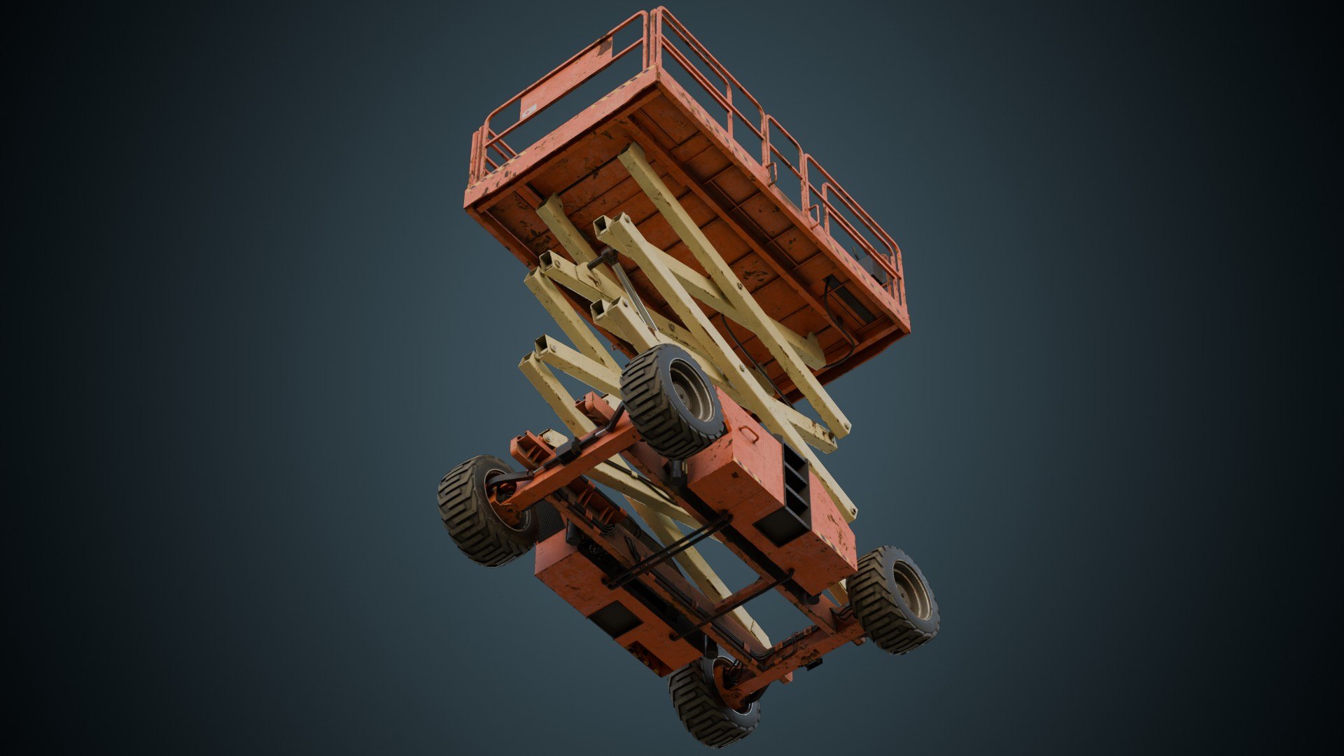 Scissor Lift 2B Model - TurboSquid 2235816