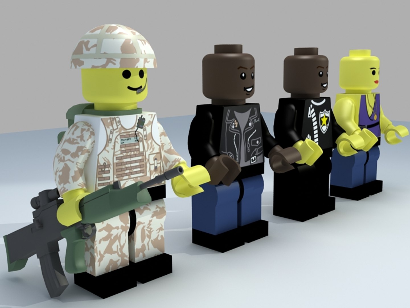 Outfits Lego Man 3d Model