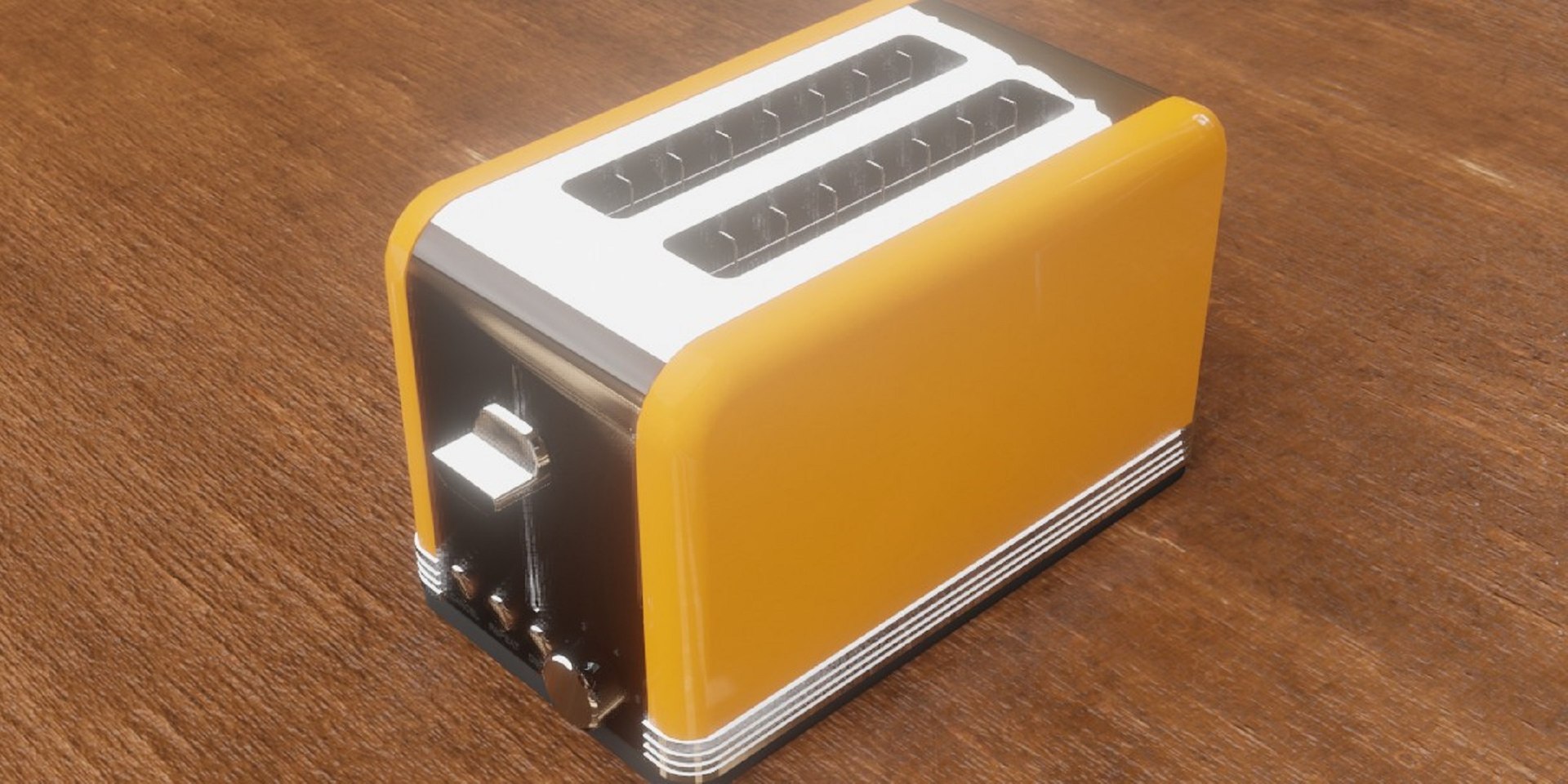 3D Orange Toaster Model - TurboSquid 1910906