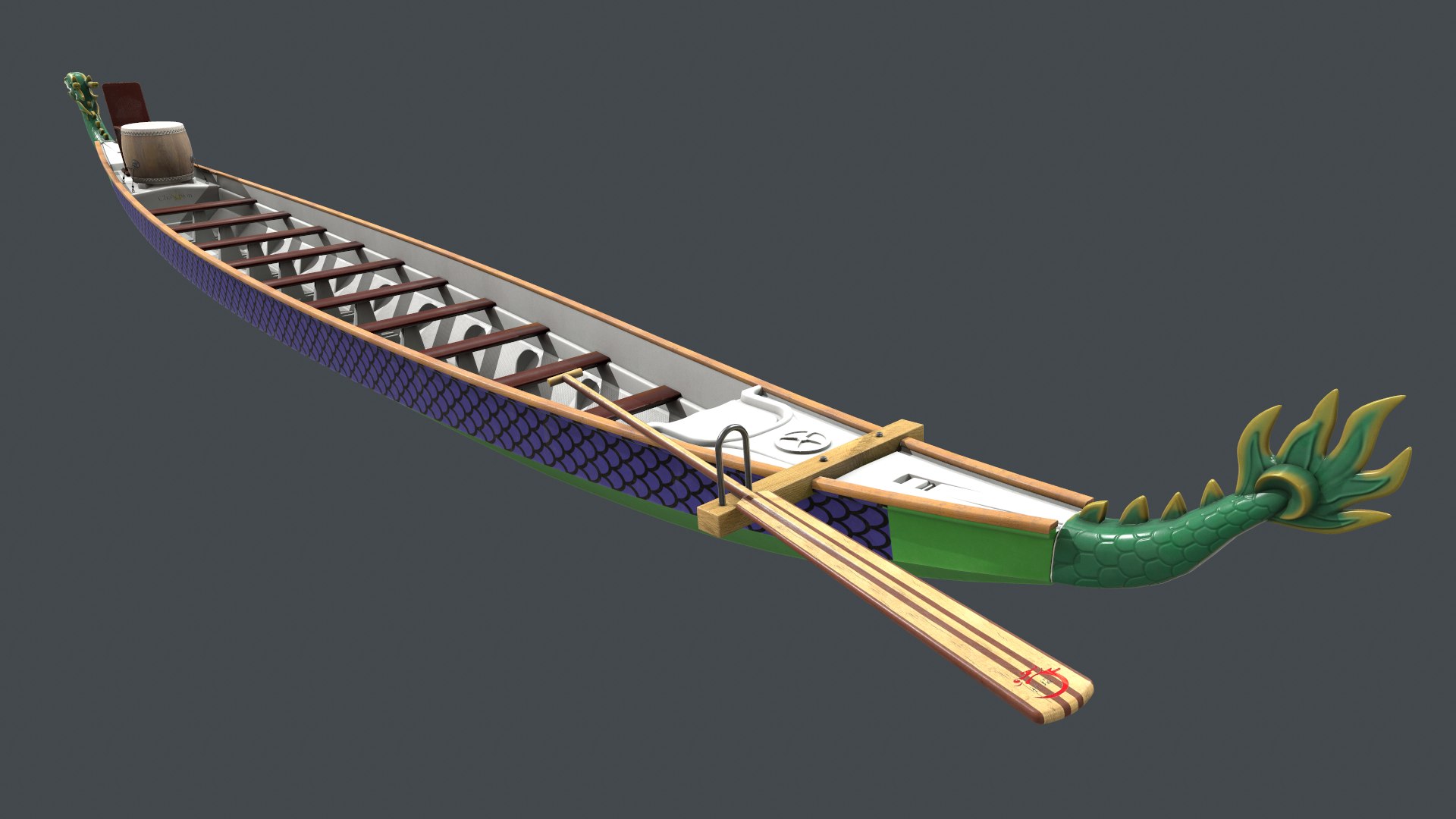 3D Model Dragon Boat Racing - TurboSquid 2186237