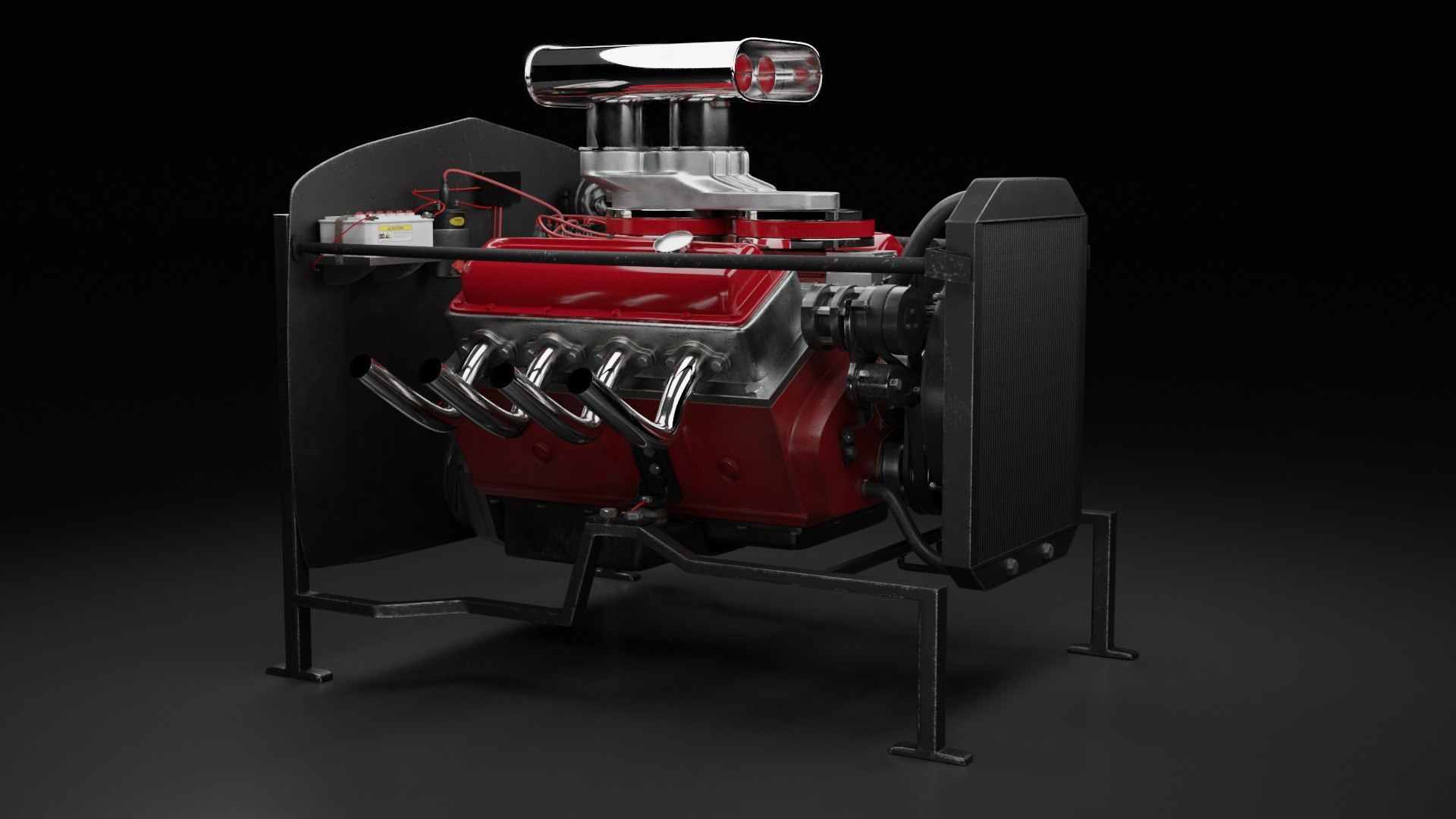 3D V8 Engine Model - TurboSquid 1792751