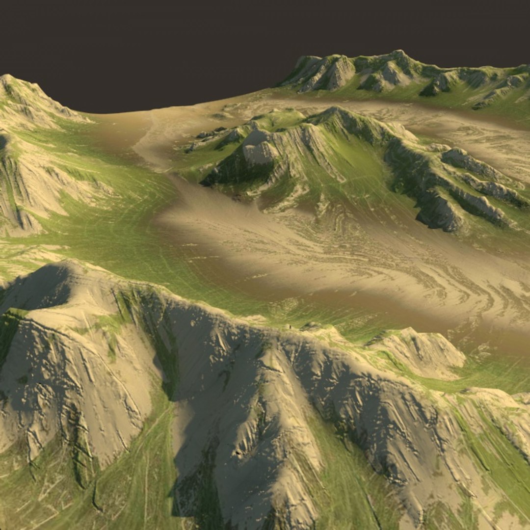 3d Model Mountain Maps Terrain
