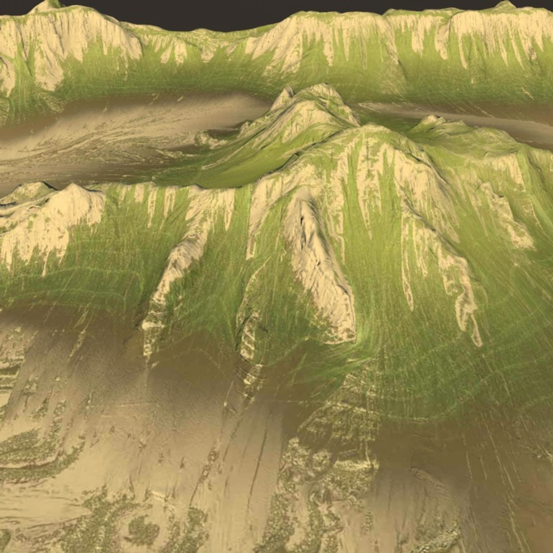 3d Model Mountain Maps Terrain