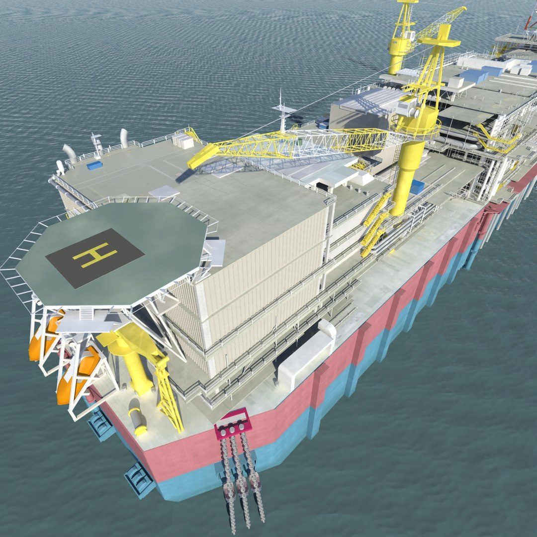 Factory Ship Fpso 3d Model