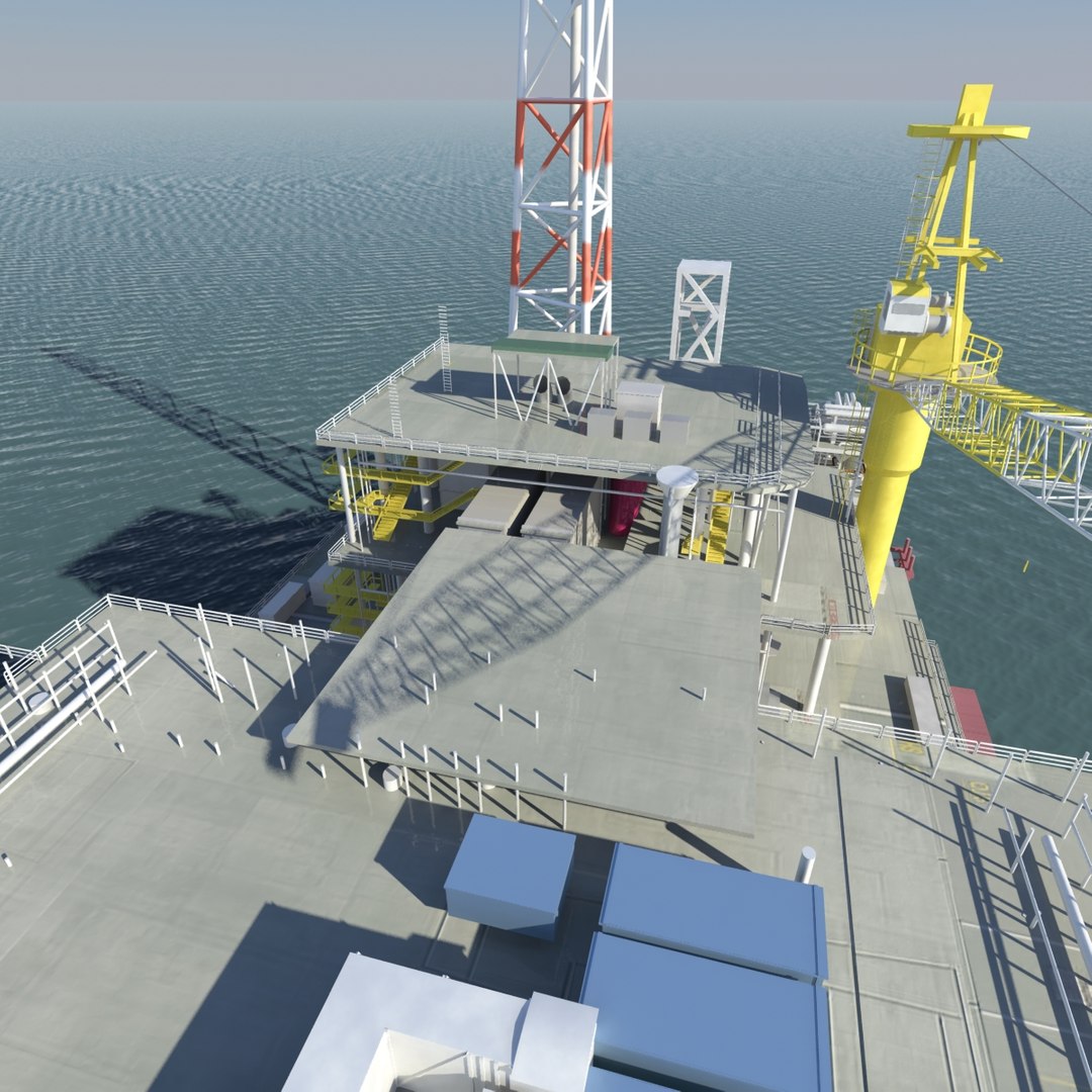 Factory Ship Fpso 3d Model