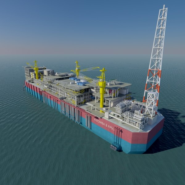 factory ship fpso 3d model