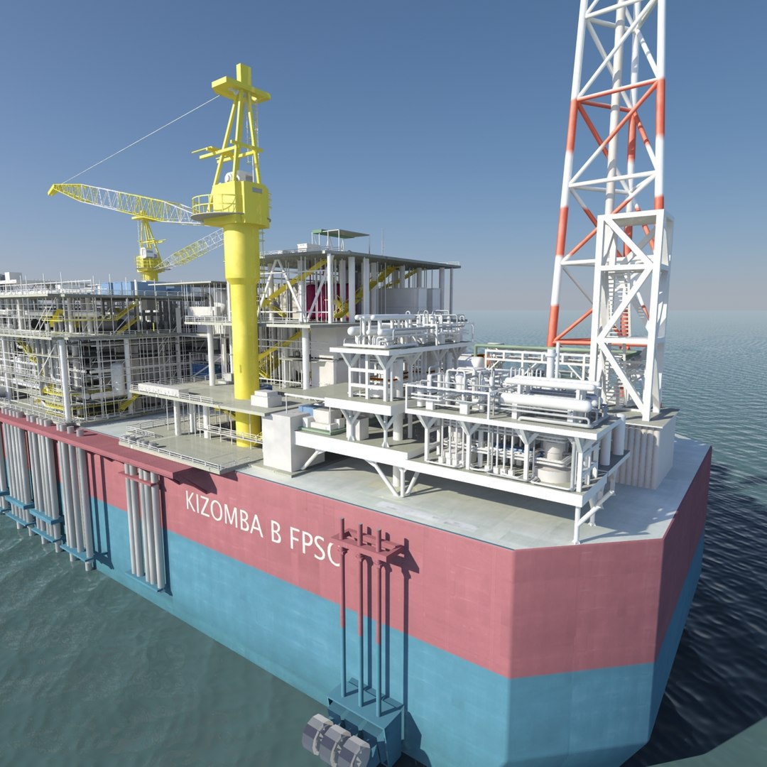 Factory Ship Fpso 3d Model
