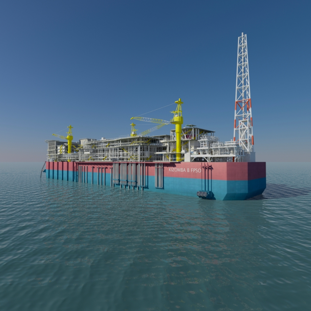 factory ship fpso 3d model