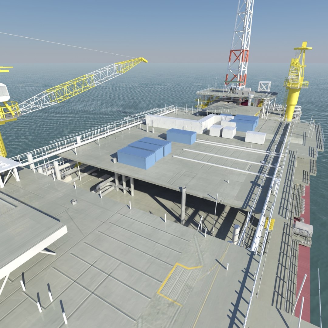 Factory Ship Fpso 3d Model
