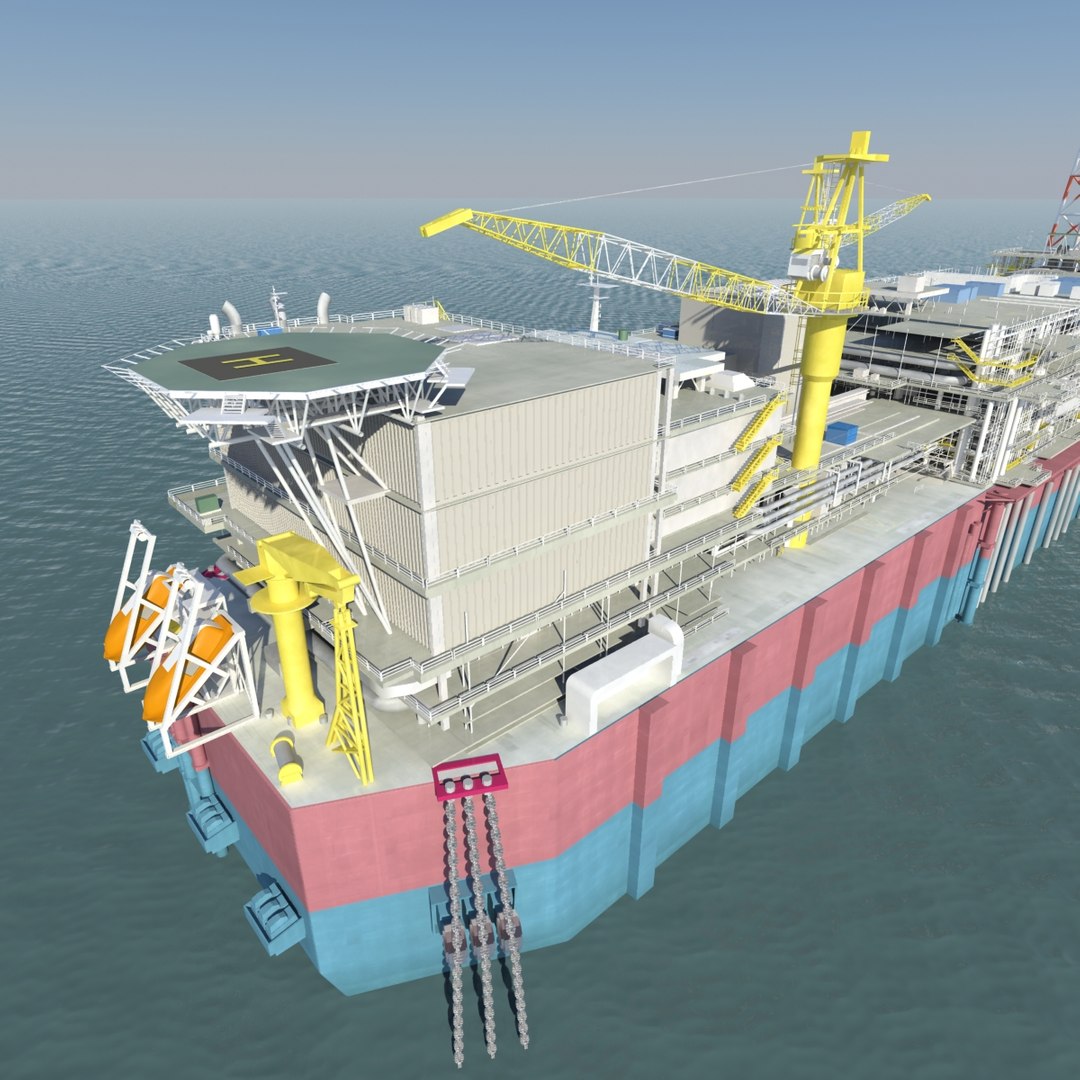 Factory Ship Fpso 3d Model