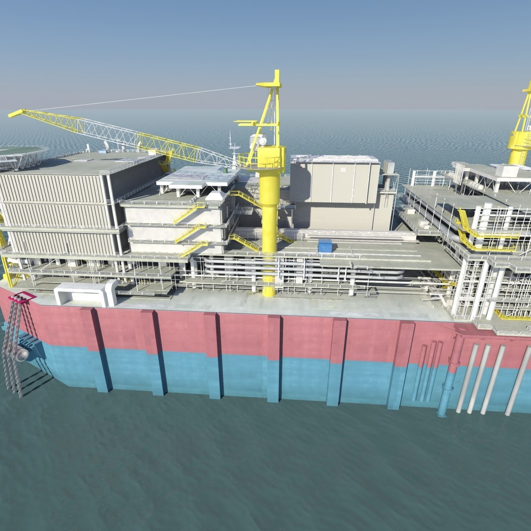 Factory Ship Fpso 3d Model