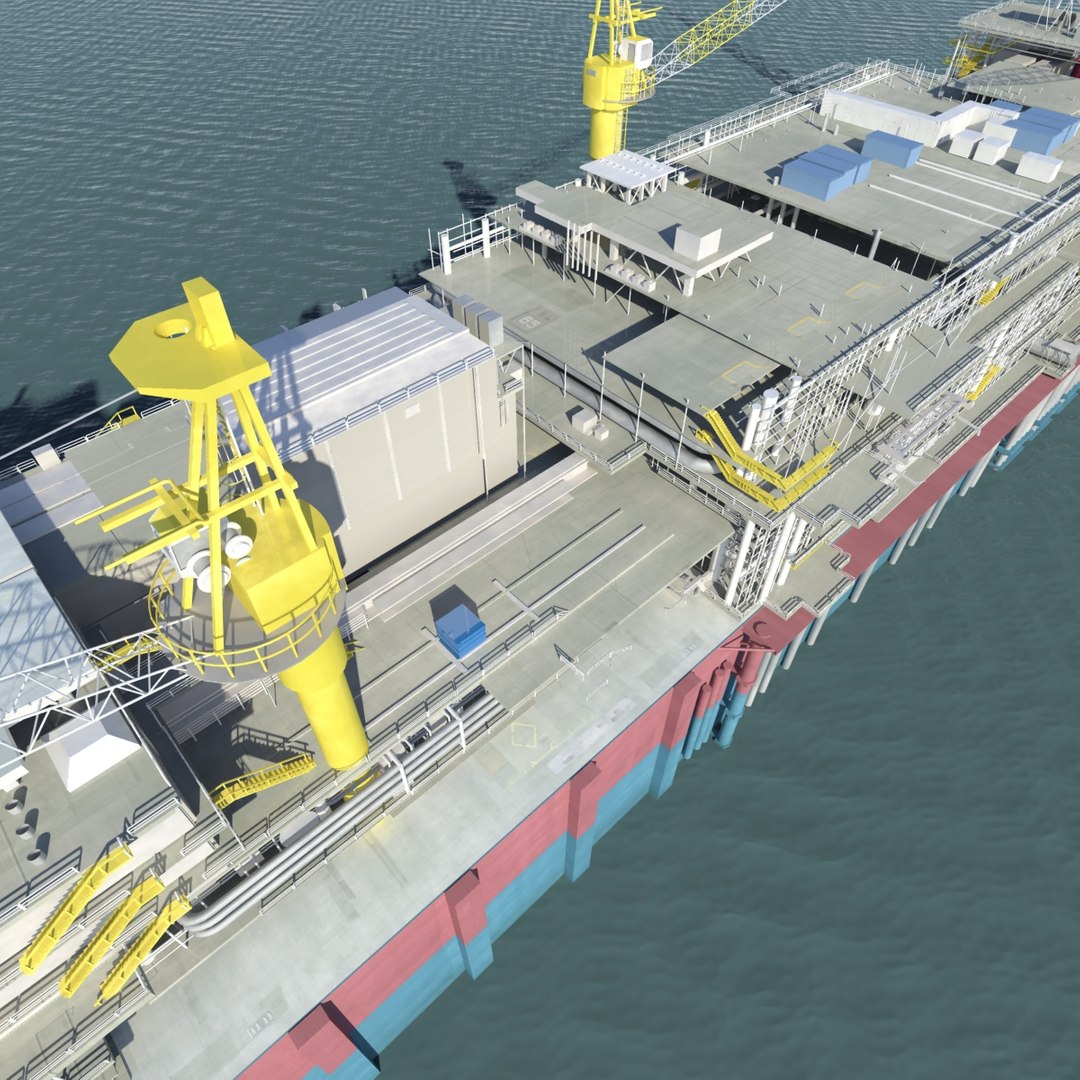 Factory Ship Fpso 3d Model