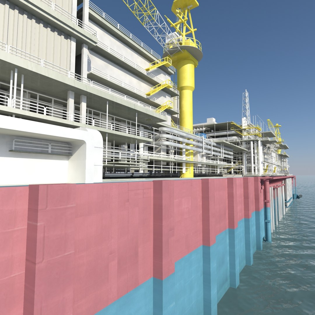 Factory Ship Fpso 3d Model