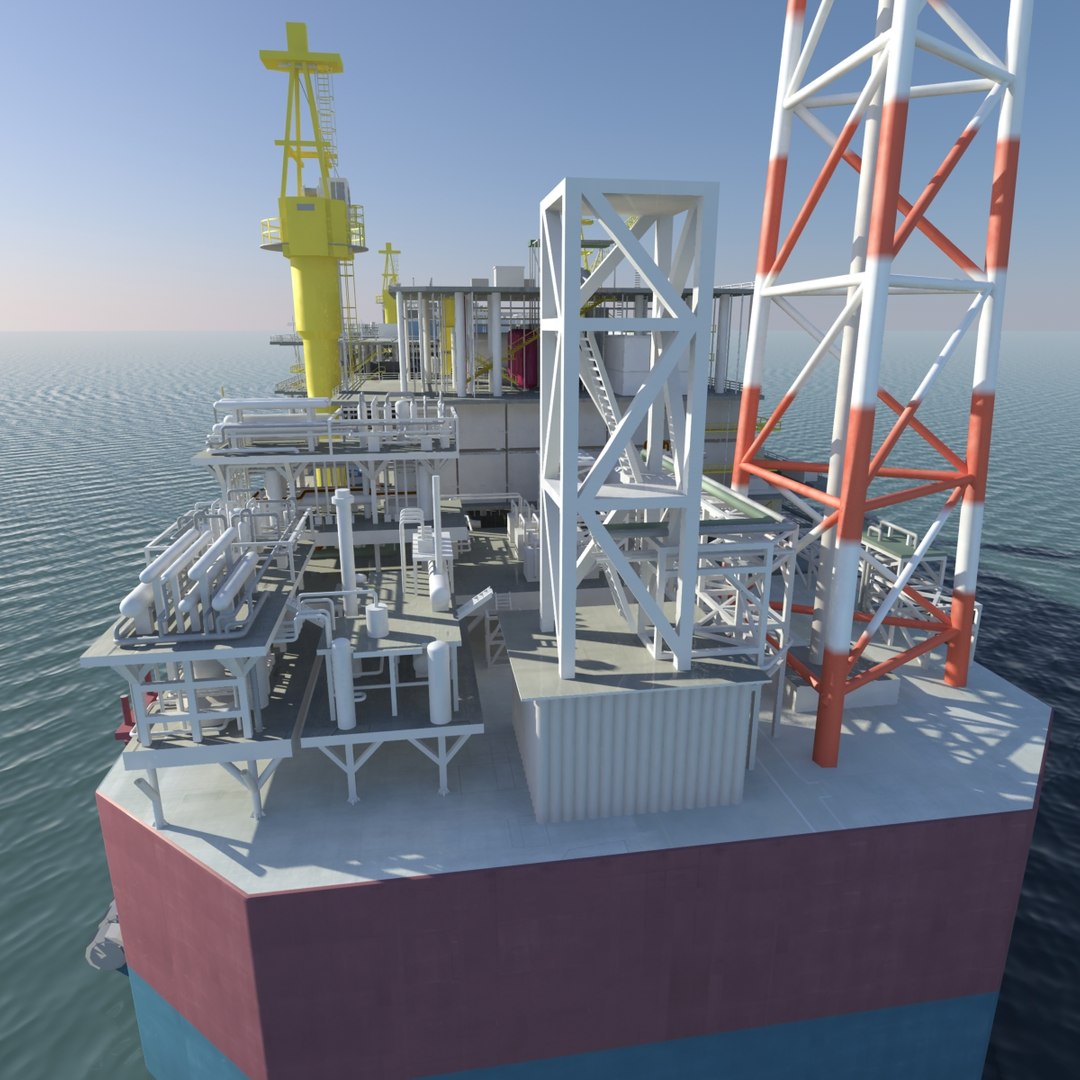 Factory Ship Fpso 3d Model