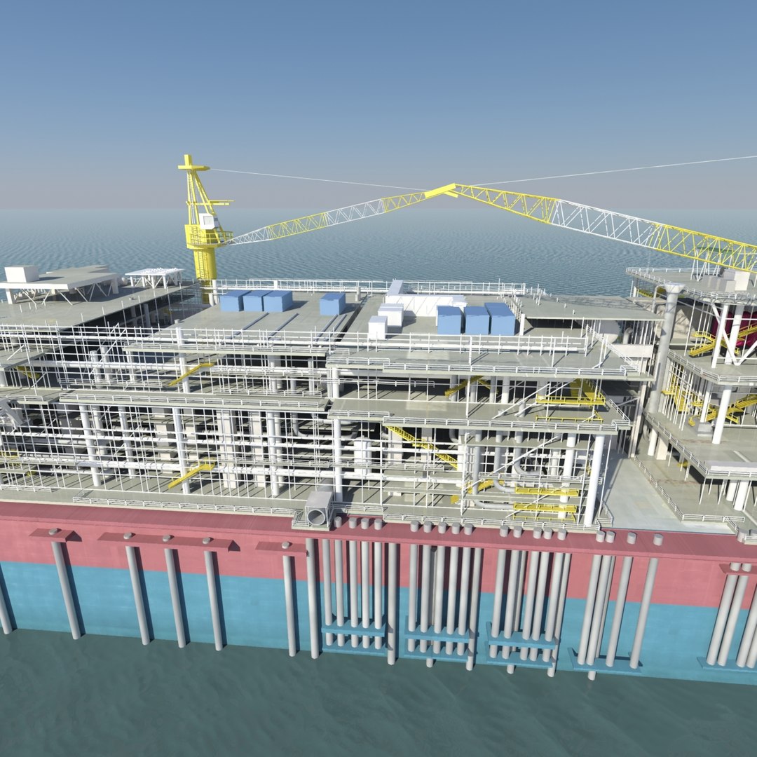 Factory Ship Fpso 3d Model