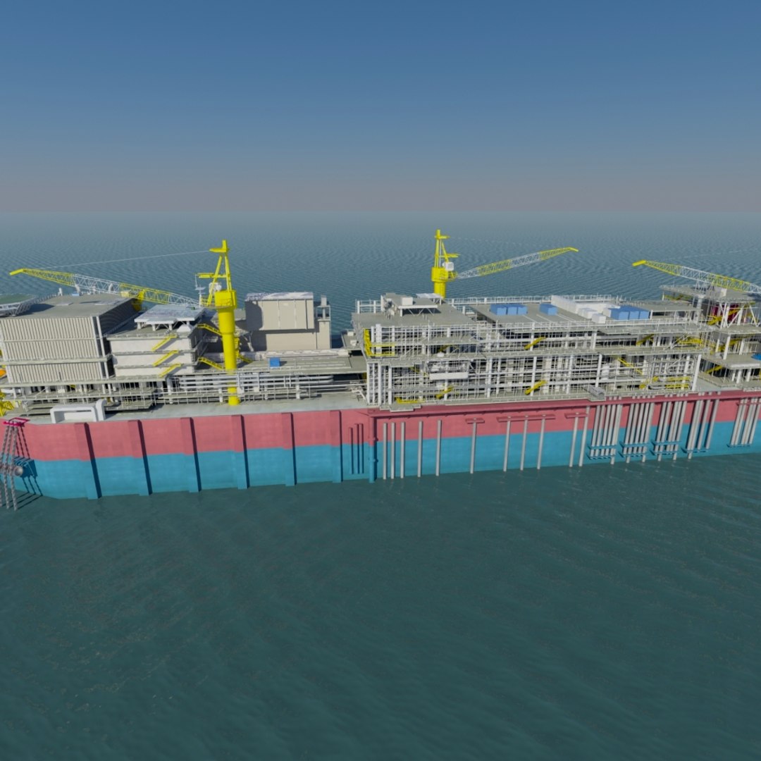 Factory Ship Fpso 3d Model