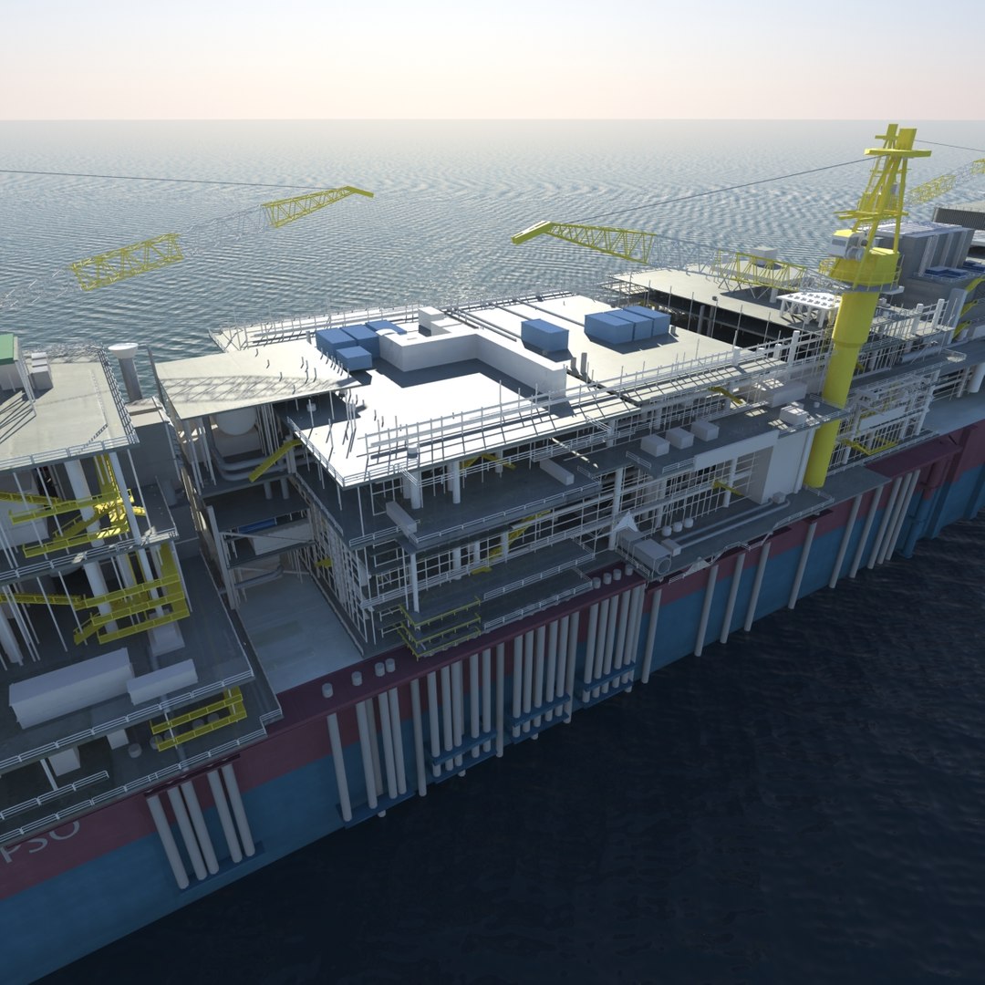 Factory Ship Fpso 3d Model