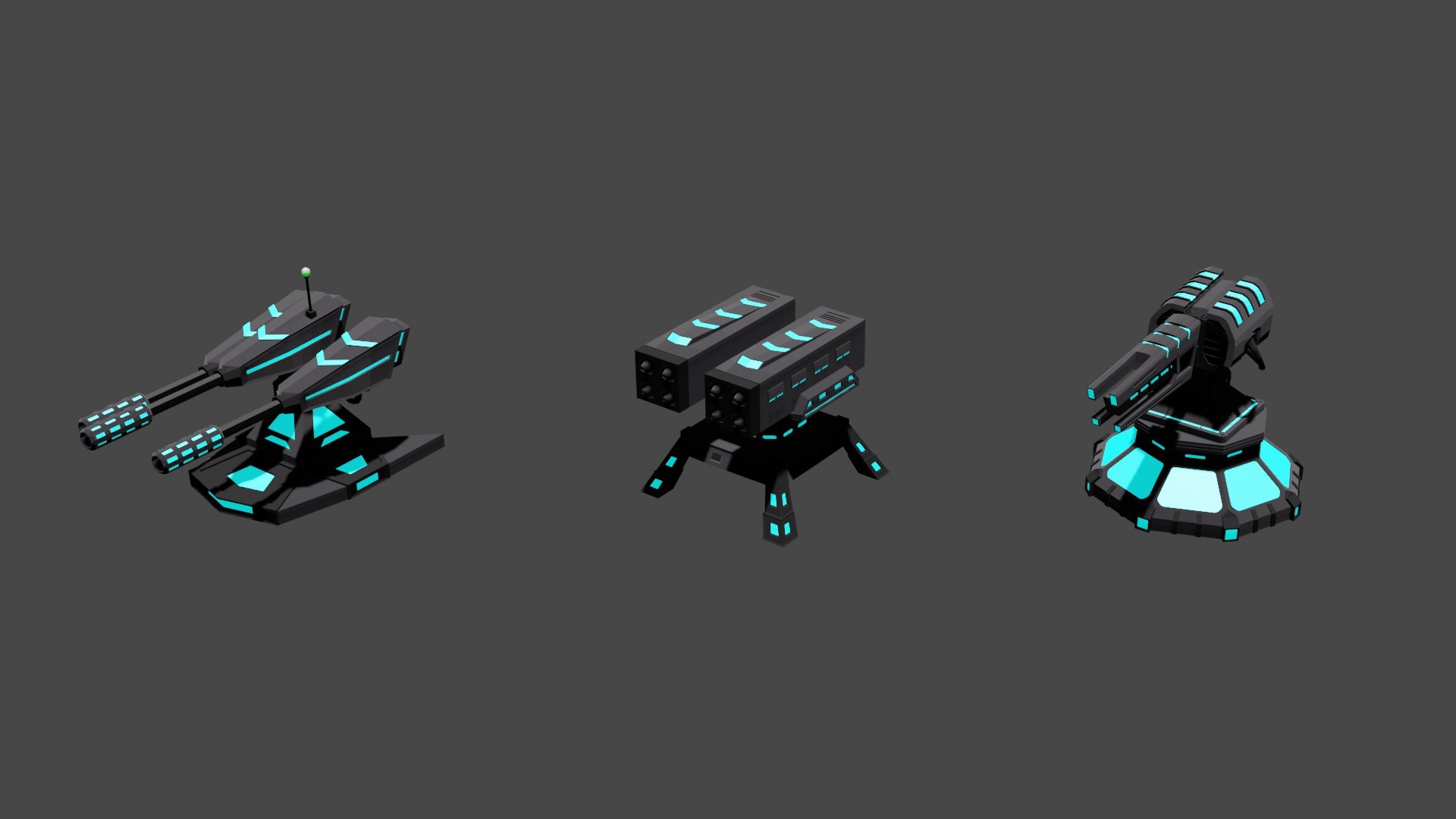 Tower Defense Turret Pack 3D Model - TurboSquid 2361531