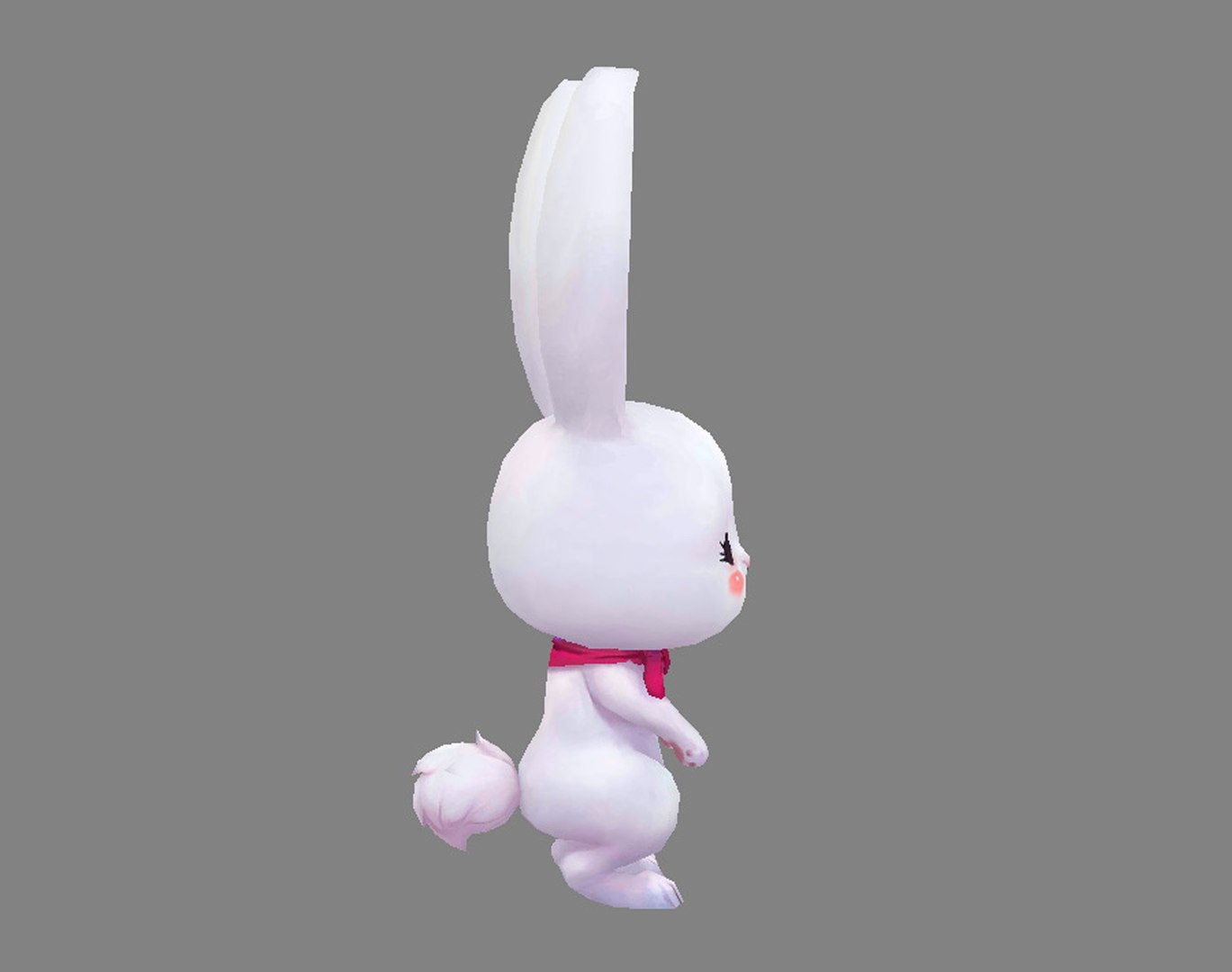 Cartoon little white rabbit 3D - TurboSquid 1732749