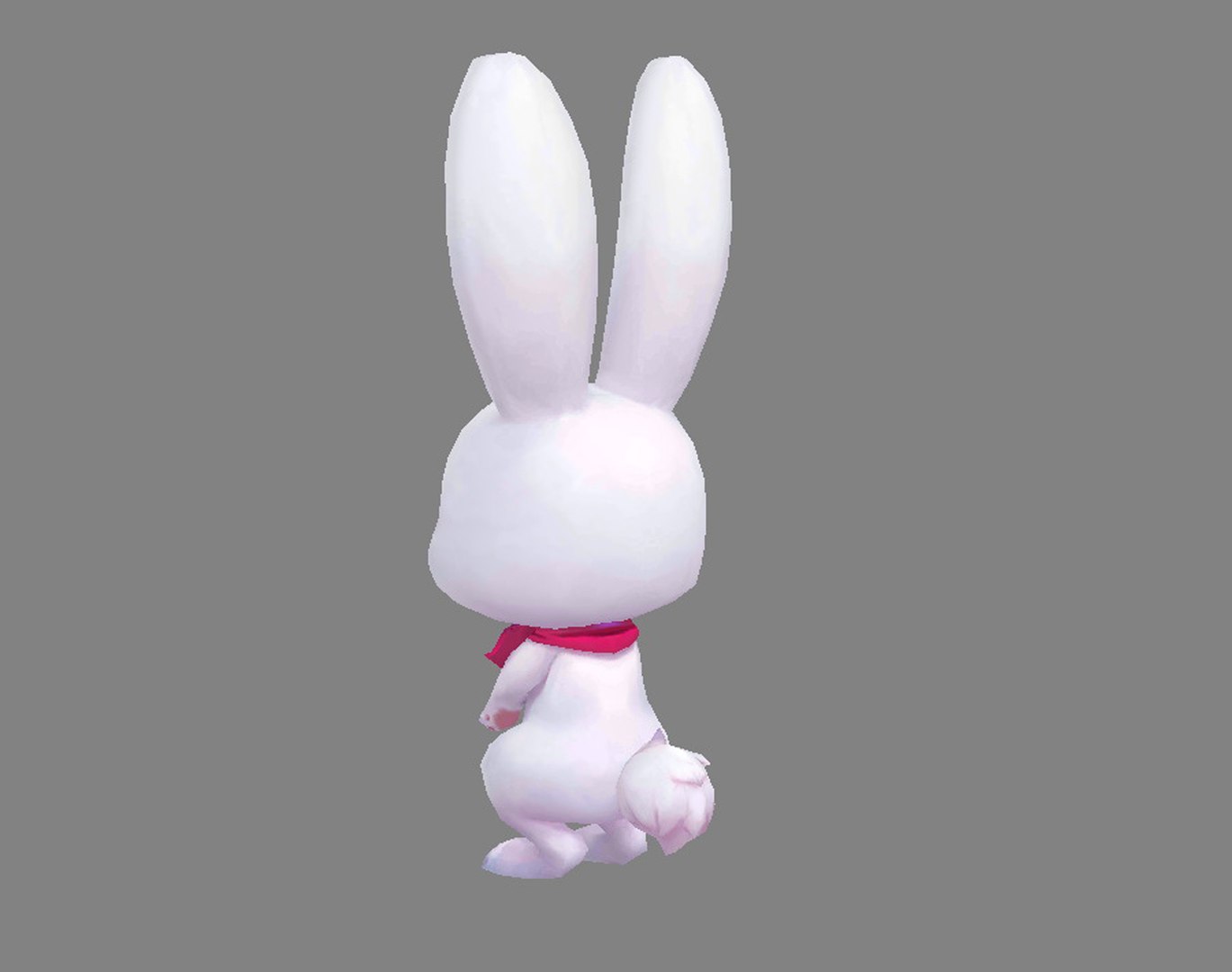 Cartoon little white rabbit 3D - TurboSquid 1732749