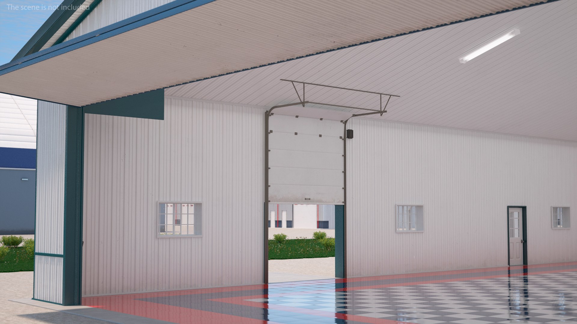 3D Aircraft Storage Hangar Rigged For Maya Model - TurboSquid 2300638