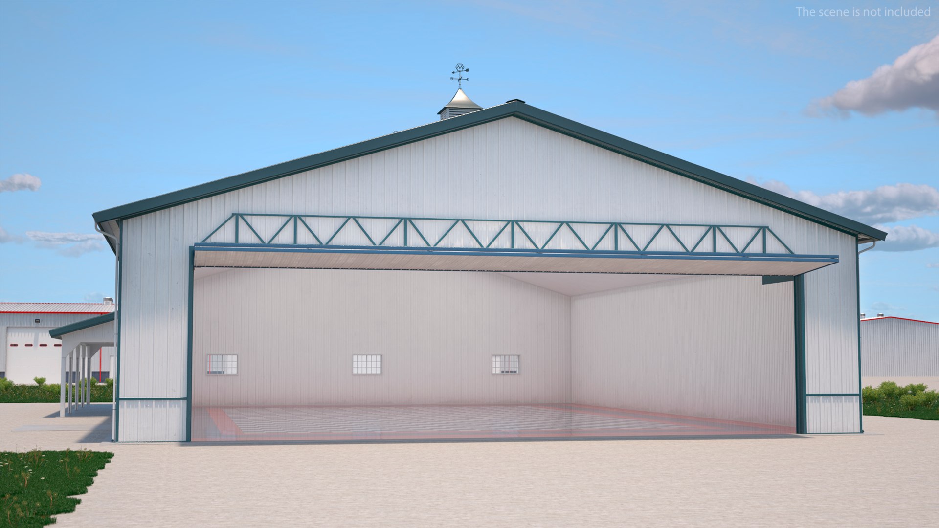 3D Aircraft Storage Hangar Rigged For Maya Model - TurboSquid 2300638