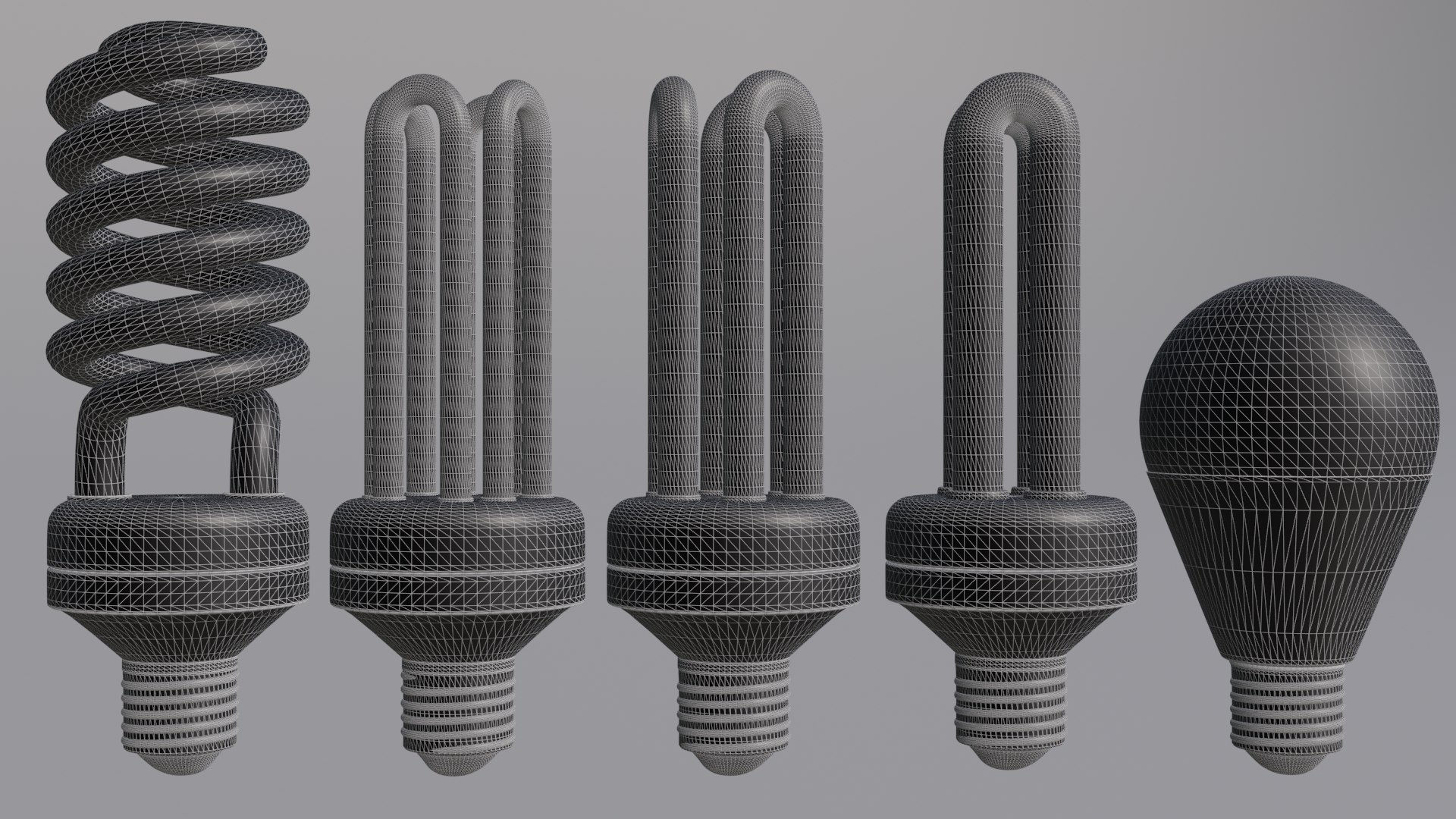 3D Light Bulbs Collection Model - TurboSquid 2039246